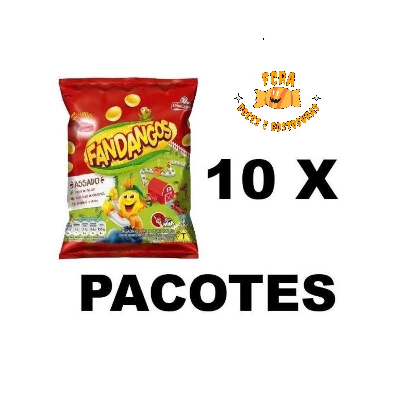 10 Mini Biscoitos Salgadinho Elma Chips Fandangos 22G | Shopee Brasil