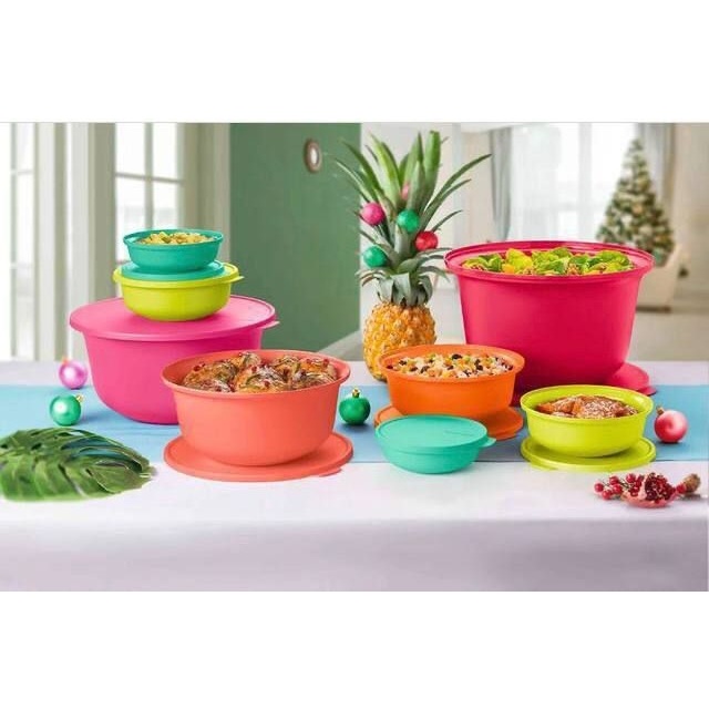 Kit Tigelas Aloha - 8 Peças - Original Tupperware | Shopee Brasil