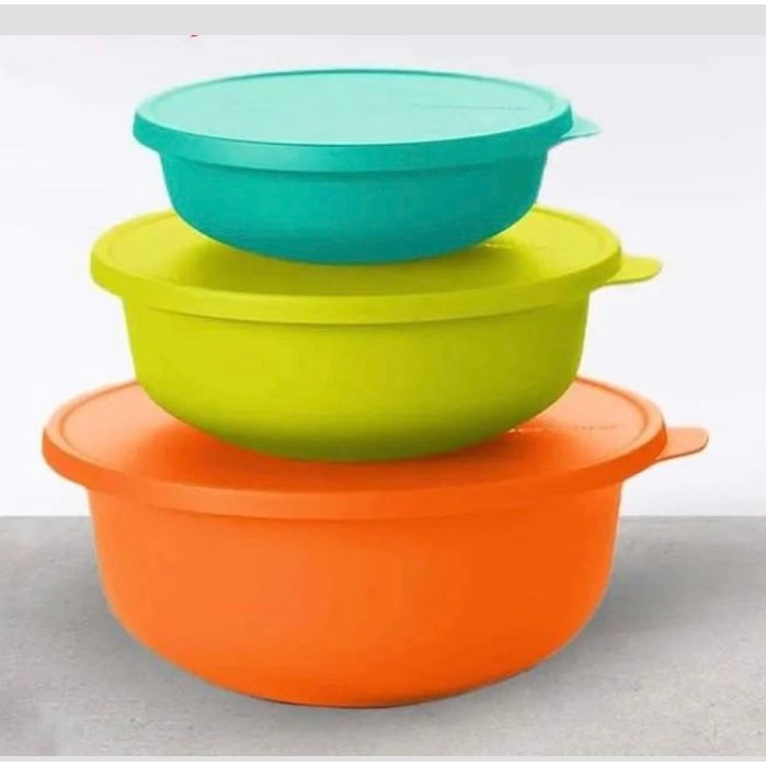 Kit Tigelas Aloha - 3 Peças - Original Tupperware | Shopee Brasil