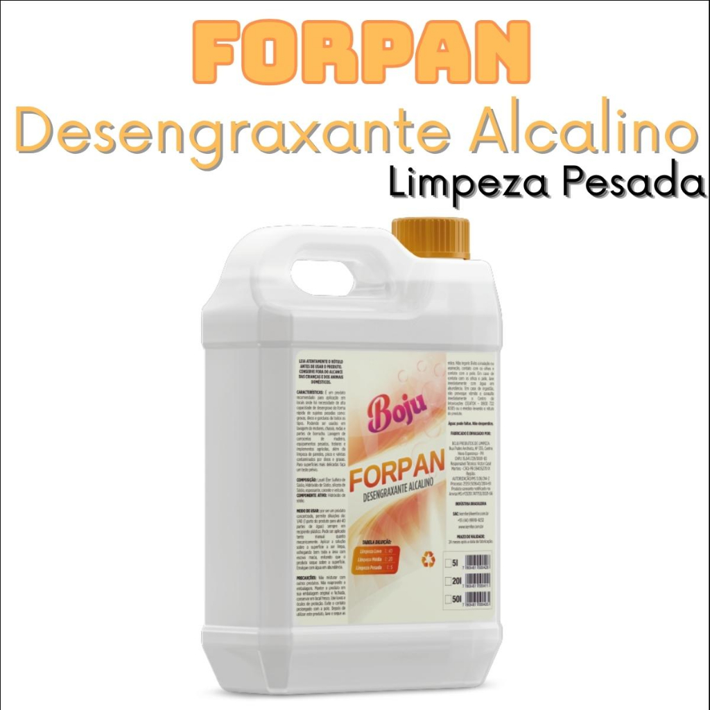 DESENGRAXANTE ALCALINO FORPAN - LEO (solupan) | Shopee Brasil
