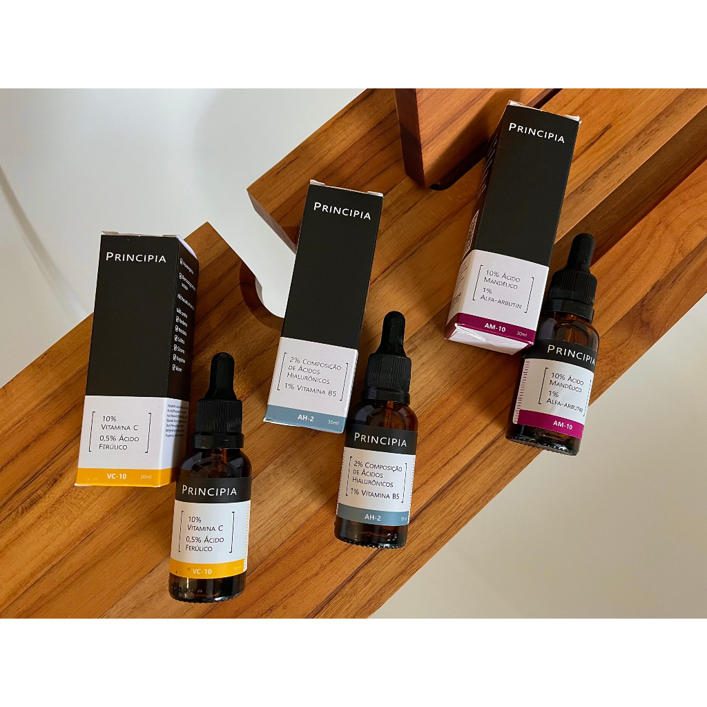 Kit 3 Séruns Principia Hialurônicos + Peptídeos + Mix-01 | Shopee Brasil