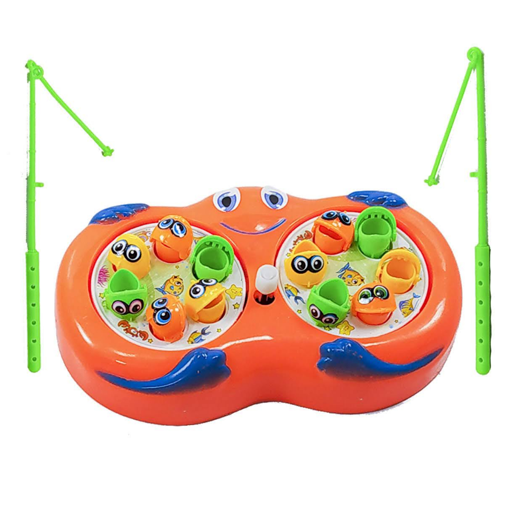 Jogo Infantil Pega peixe Duplo Pescaria Maluca 12 peixes e 2 Varas ...