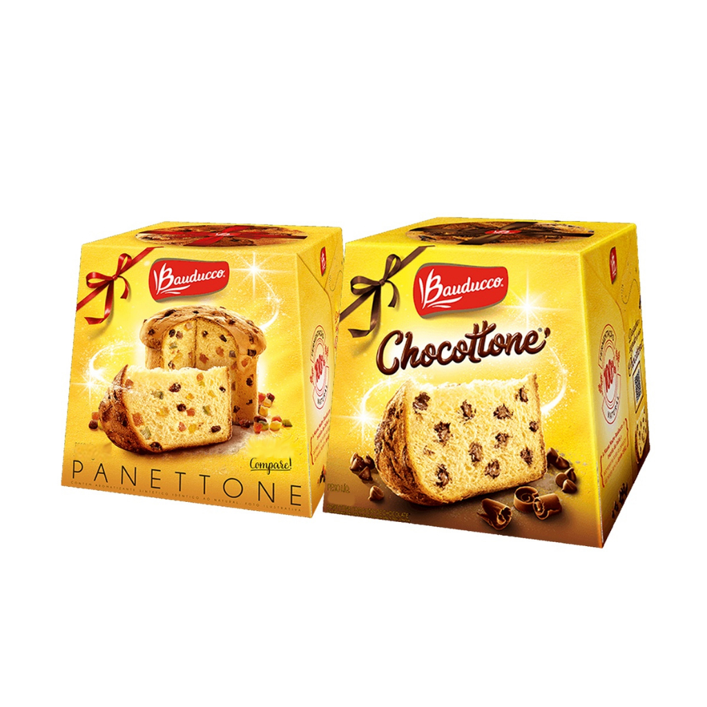 Kit Panettone + Chocottone 400g Bauducco | Shopee Brasil