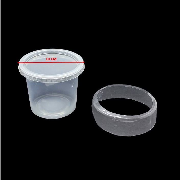 Kit 700 Cápsulas Abertas em PVC Termoencolhível 100mm X 30mm Cristal - Lacre Para Pote Plástico ...