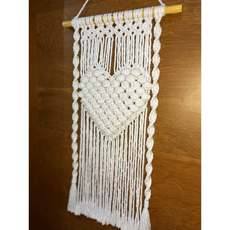Coração 3D Macramê Anaflag | Shopee Brasil
