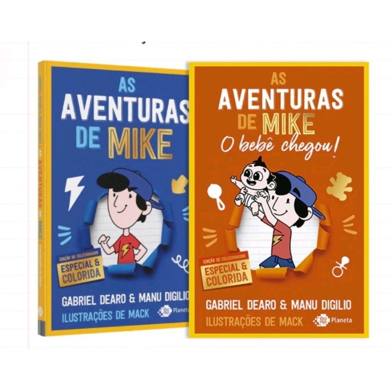 kit contendo dois livros as aventuras de Mike edição para colecionador ...