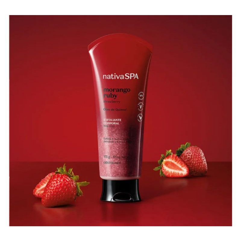 Esfoliante Corporal Nativa SPA Morango Ruby 175g | Shopee Brasil