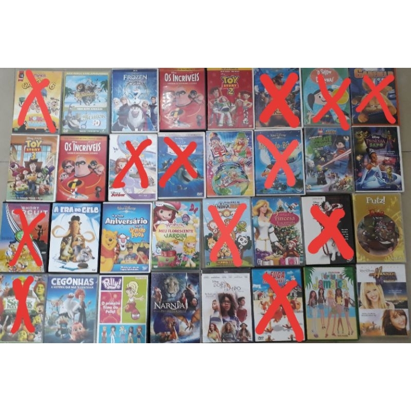 DVDs Originais INFANTIS - Animações, desenhos e filmes. Gelo, Frozen ...