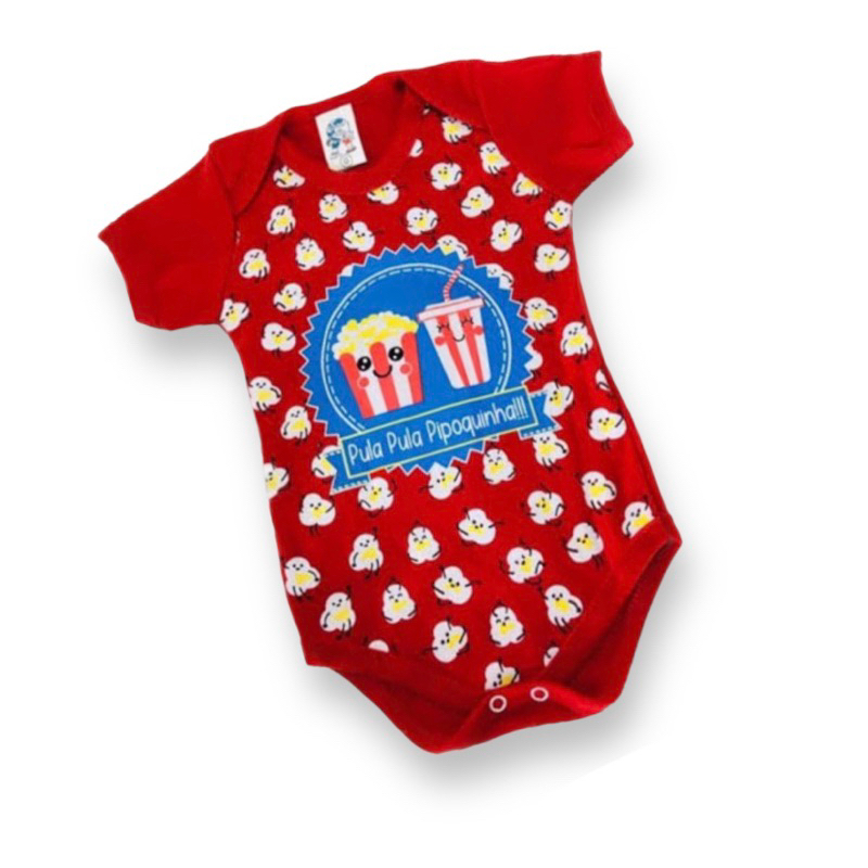 Body Bebê temático Pula pula pipoquinha mesversario | Shopee Brasil