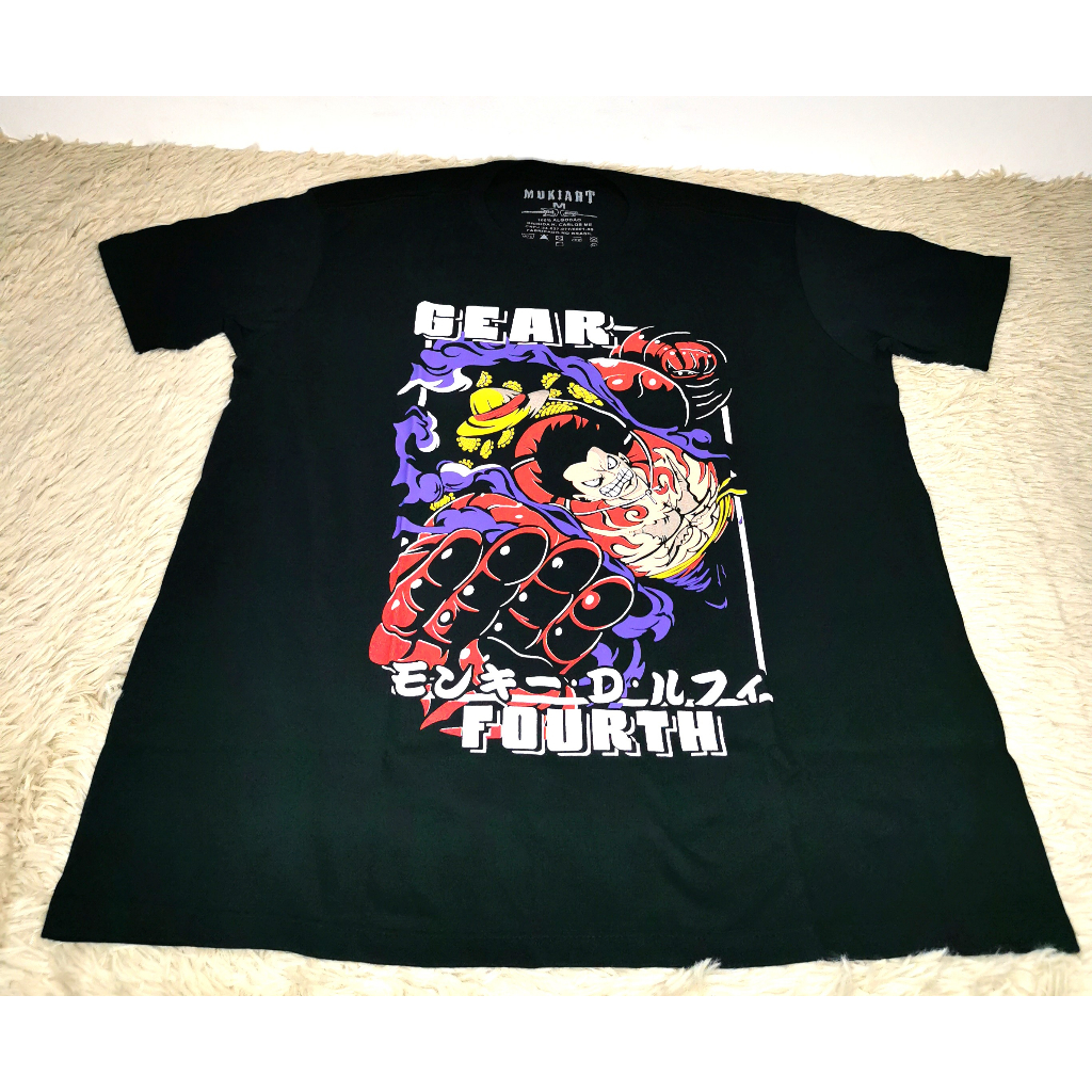 Camiseta Masculina Personagem Gear Fourth Do Anime One Piece | Shopee ...