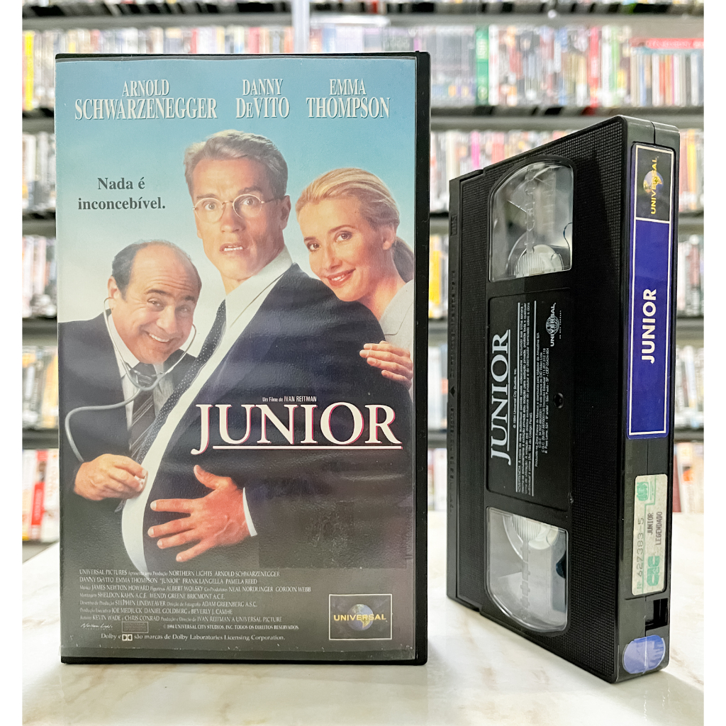 VHS JUNIOR - LEGENDADO - Arnold Schwarzenegger Danny DeVito Emma ...