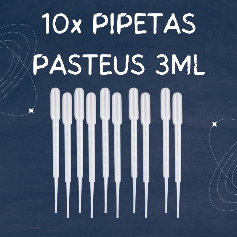 10x Pipeta Plástica Pasteur Conta Gotas 3 ML Com Marcador - Pronta Entrega | Shopee Brasil