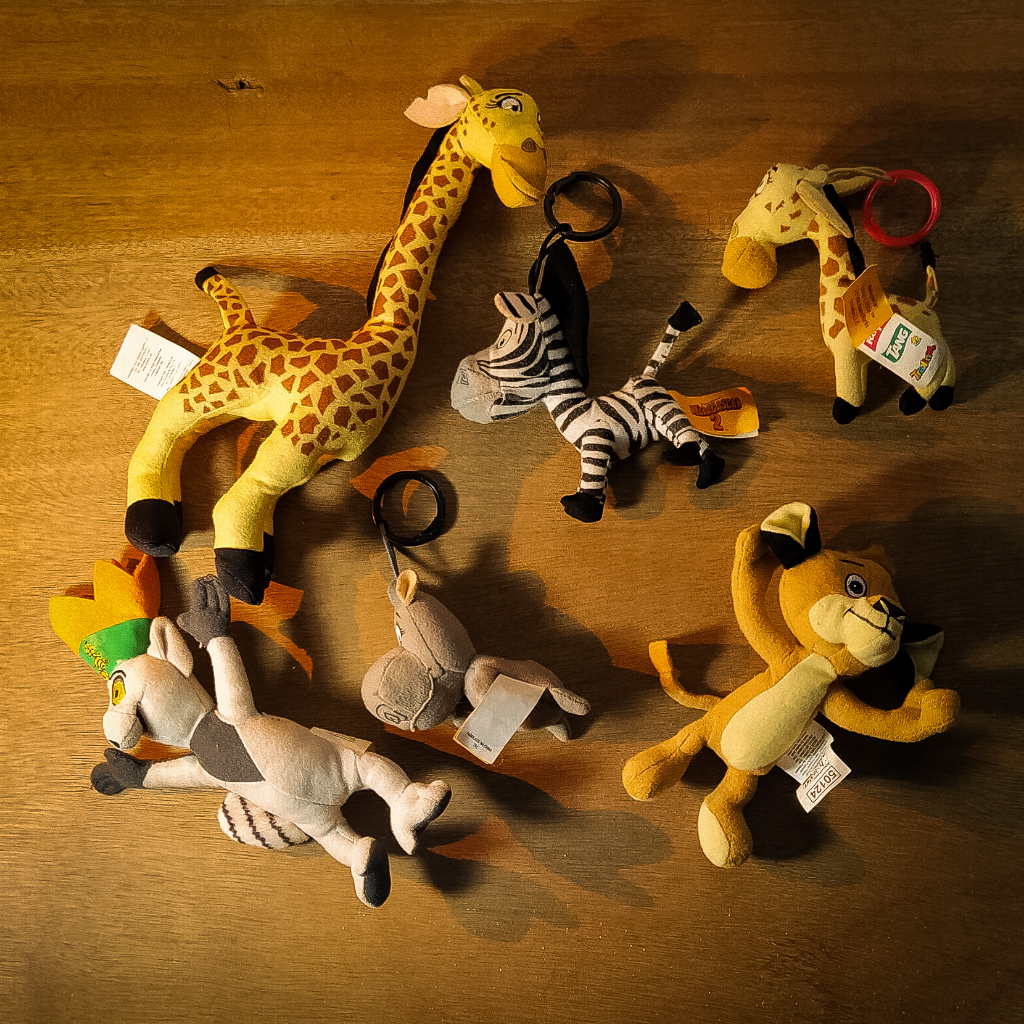 PELÚCIAS MADAGASCAR (6 PEÇAS) MC LANCHE FELIZ MCDONALDS BONECOS COLEÇÃO ...