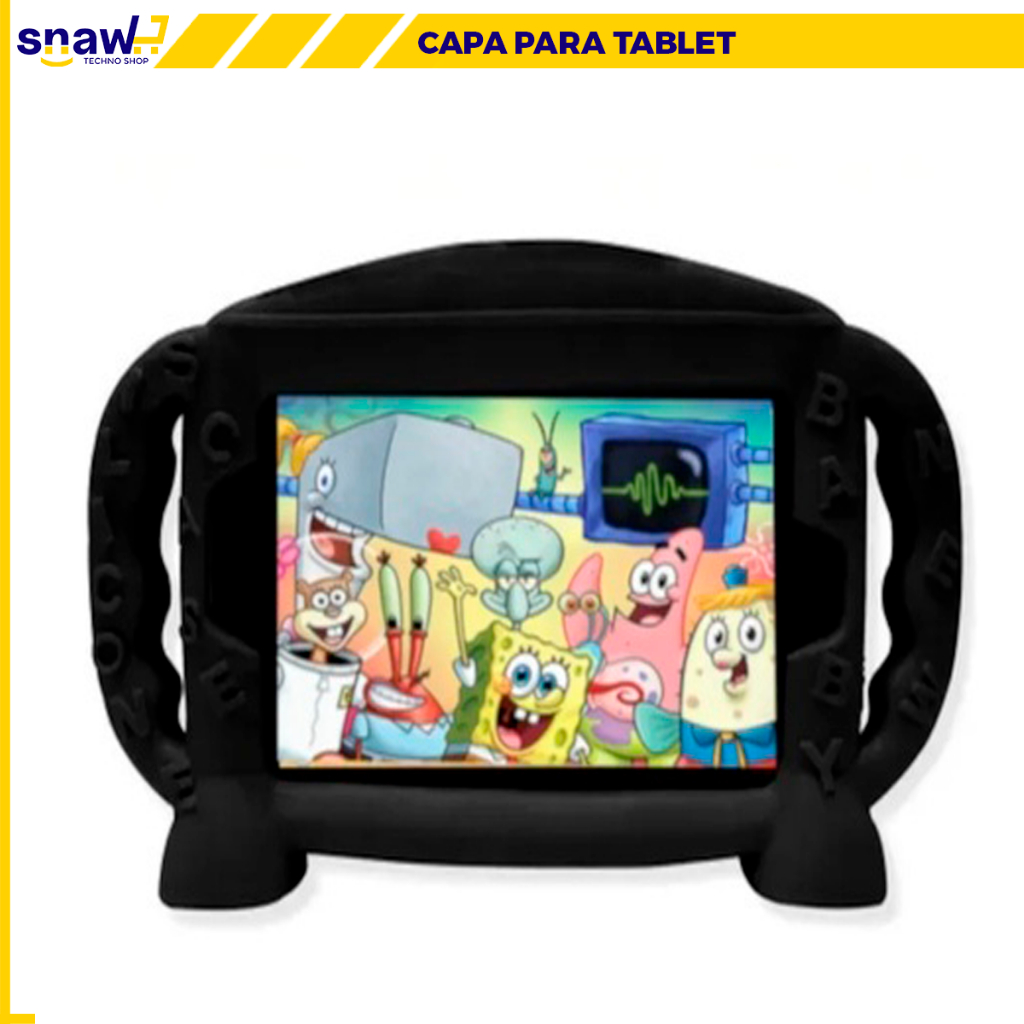 Capa Alça Lateral Infantil Para Tablet Multilaser M10 4g Nb28 10.1 ...
