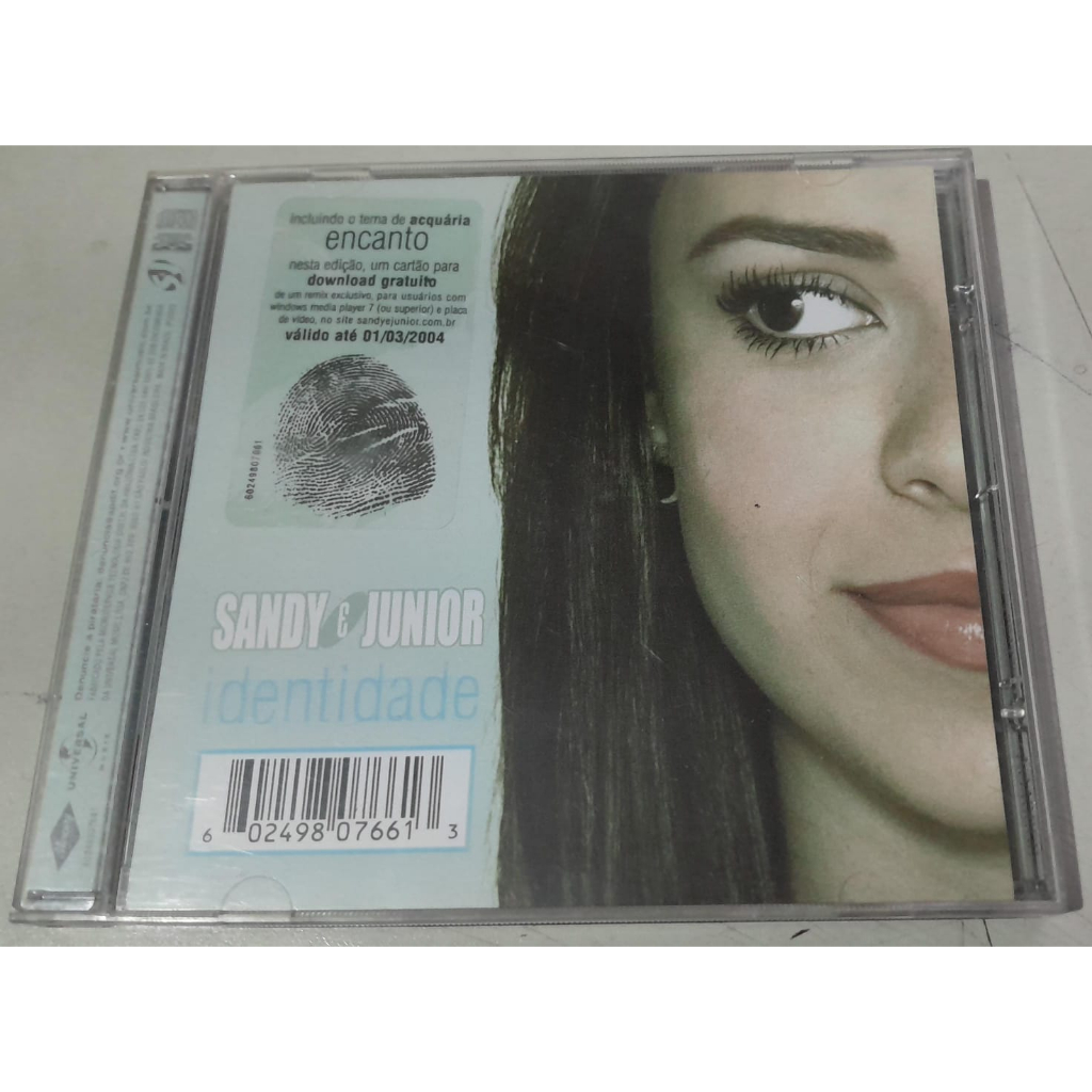 CD SANDY E JUNIOR - IDENTIDADE | Shopee Brasil