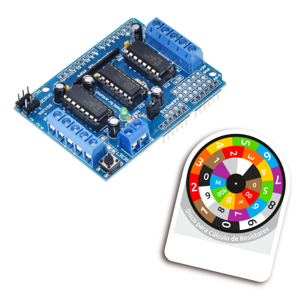 Motor Shield L293d Driver Ponte H Para Arduino L293 | Shopee Brasil