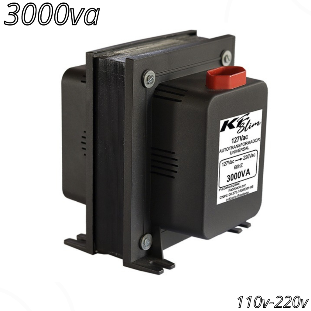 Auto Transformador 3000va 110 Para 220 E 220 Para 110 Bivolt Conversor De Energia Aparelho Ate ...