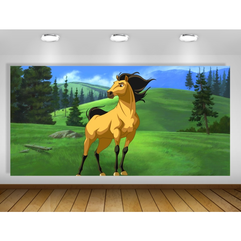 Painel de festa Spirit Corcel indomável Decoração Cavalos spirit ...