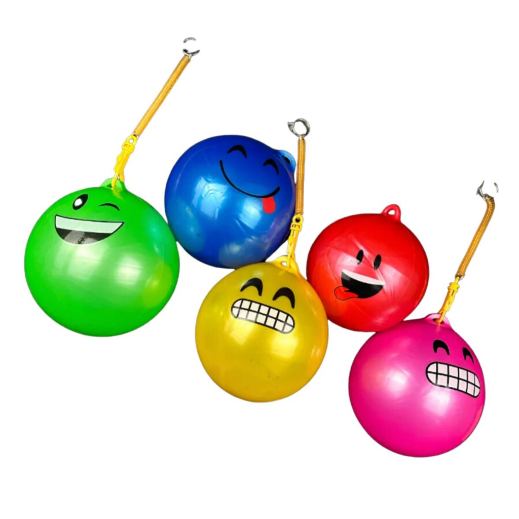 Kit 10 Bola Divertida Vai E Vem Brincadeira Com Mola | Shopee Brasil