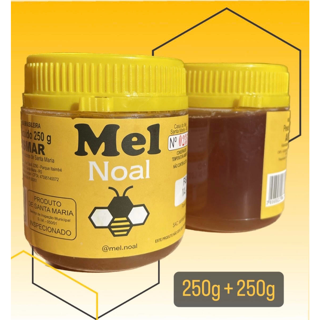 kit Mel puro de abelhas 250g + 250g florada eucalipto direto produtor ...