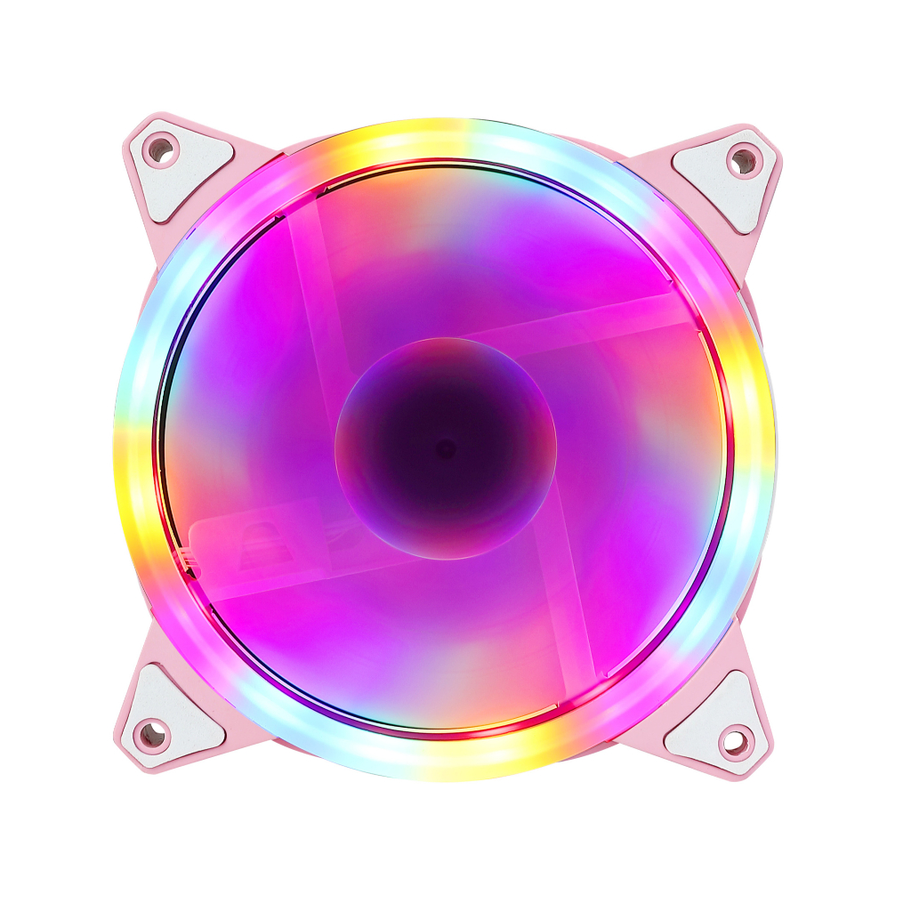 Cooler Fan Gamer Hyrax Aura, HCL100, 120mm, Rosa - RGB Fixo | Shopee Brasil