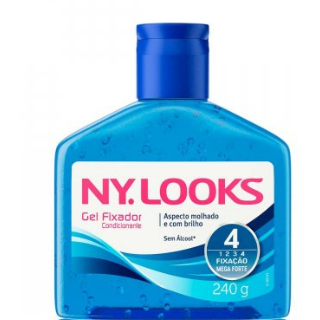 Gel fixador capilar ny looks mega fixação com 240g | Shopee Brasil