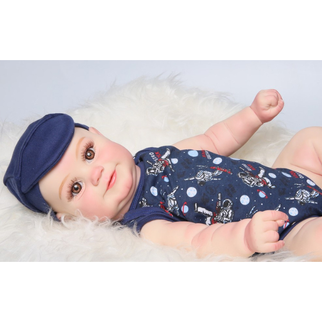 Bebê Reborn Menino Careca Realista Matheus - Mundo Kids | Shopee Brasil