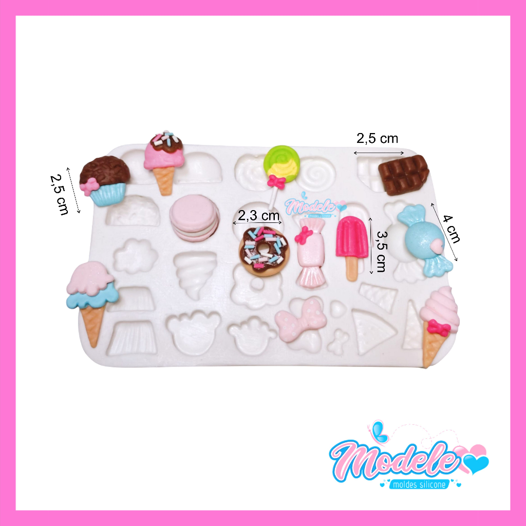 Molde Silicone Biscuit Confeitaria - Fábrica De Doces / Guloseimas ...