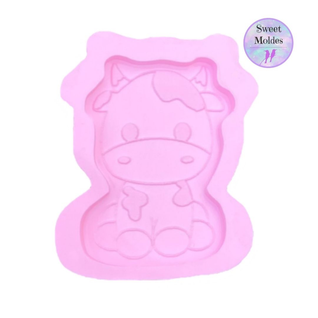 Molde de silicone Baby Vaca Vaquinha Fazenda | Shopee Brasil