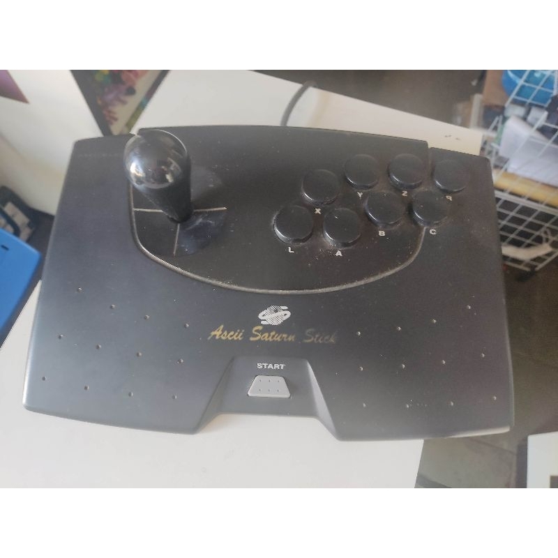 Controle arcade ASCII Saturno raro | Shopee Brasil