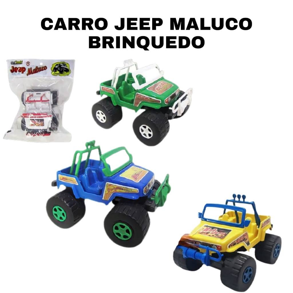 Carro brinquedo jeep sem capota plastico cores sortidas | Shopee Brasil