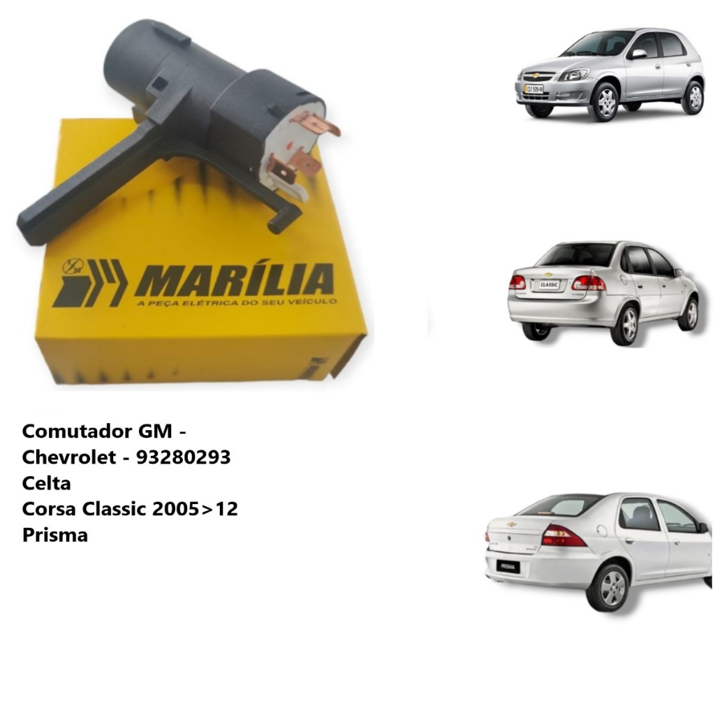 Comutador de Partida Chevrolet Celta Prisma Classic | Shopee Brasil