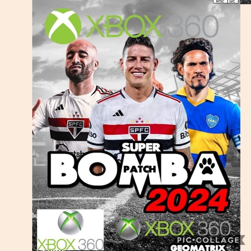 Bomba Patch e pes 2024 Xbox 360 ( desbloq LT2.0 3.0 E LTU2 ) | Shopee ...