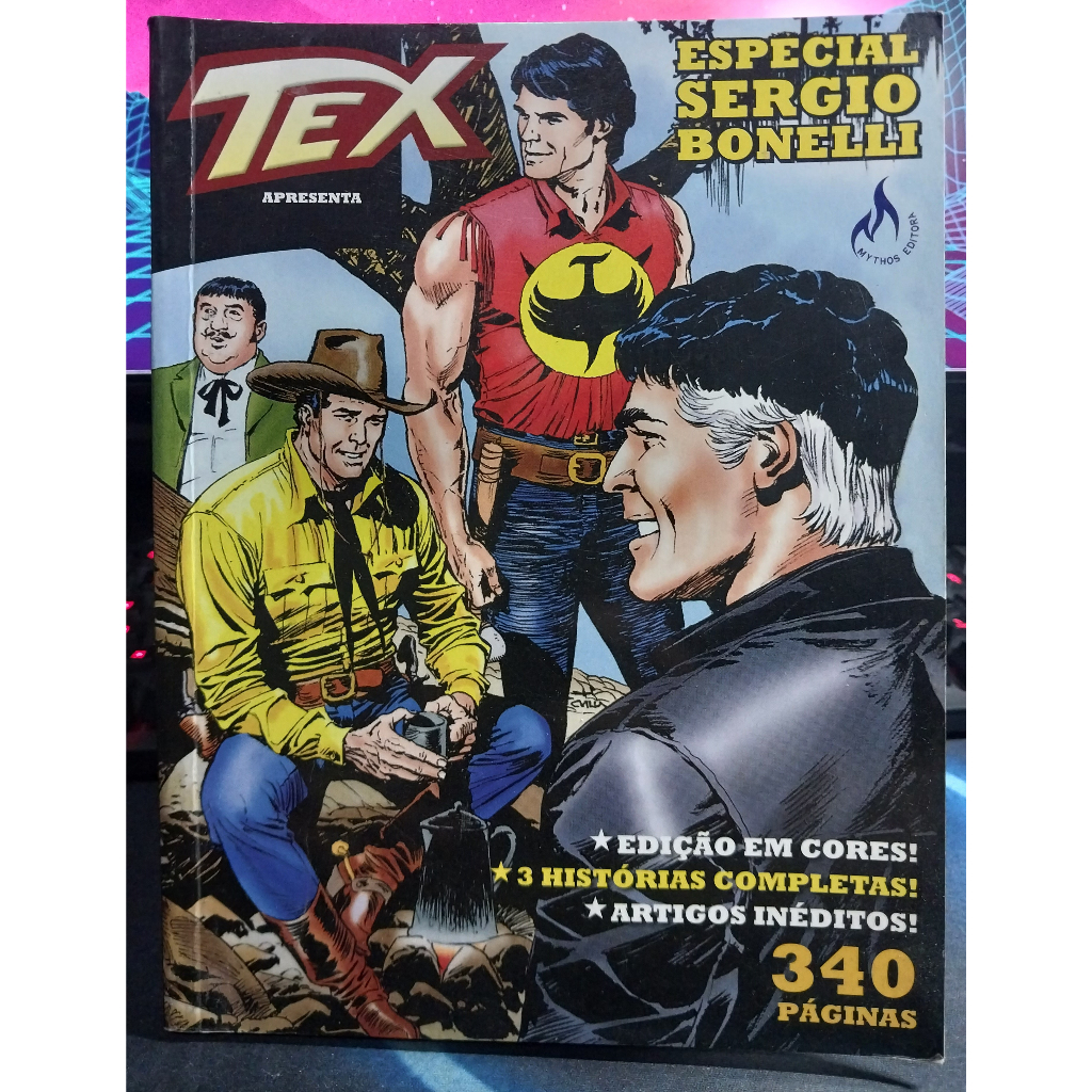Tex Especial Sergio Bonelli - Sergio Bonelli - Mythos - hq quadrinhos Gibi | Shopee Brasil