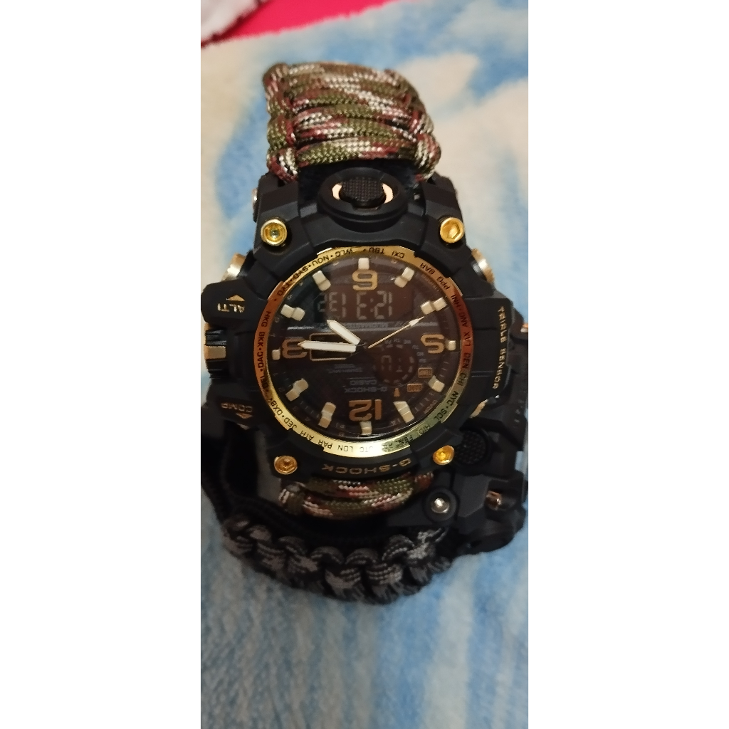relógio militar g shock cacio sobrevivência punho tático camuflado ...