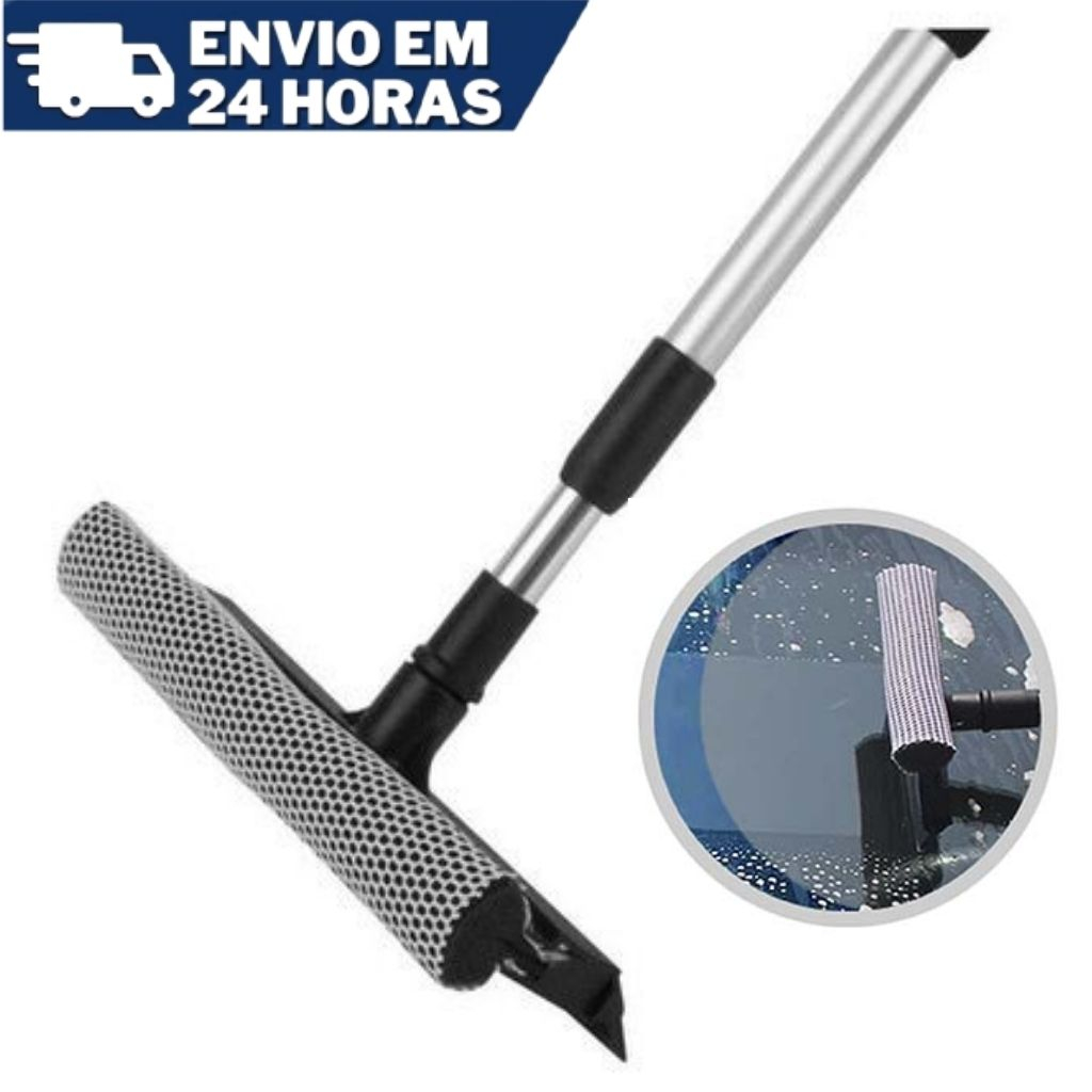 Rodo Rodinho Limpa Vidro Cabo Apartamento Janelas Sacadas Extensivel ...