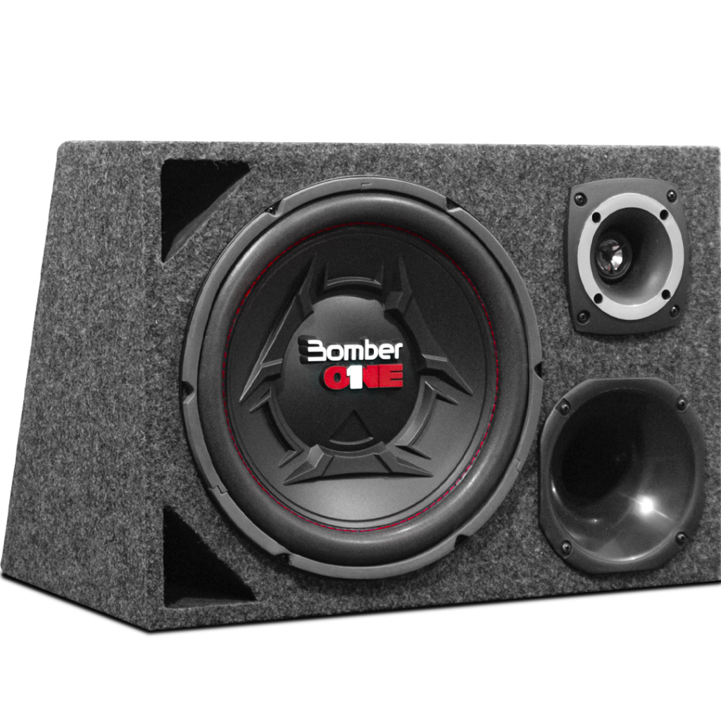 Caixa Trio Som Carro Automotivo Duto Completa Driver Corneta Tweeter Alto Falante Subwoofer 12 ...