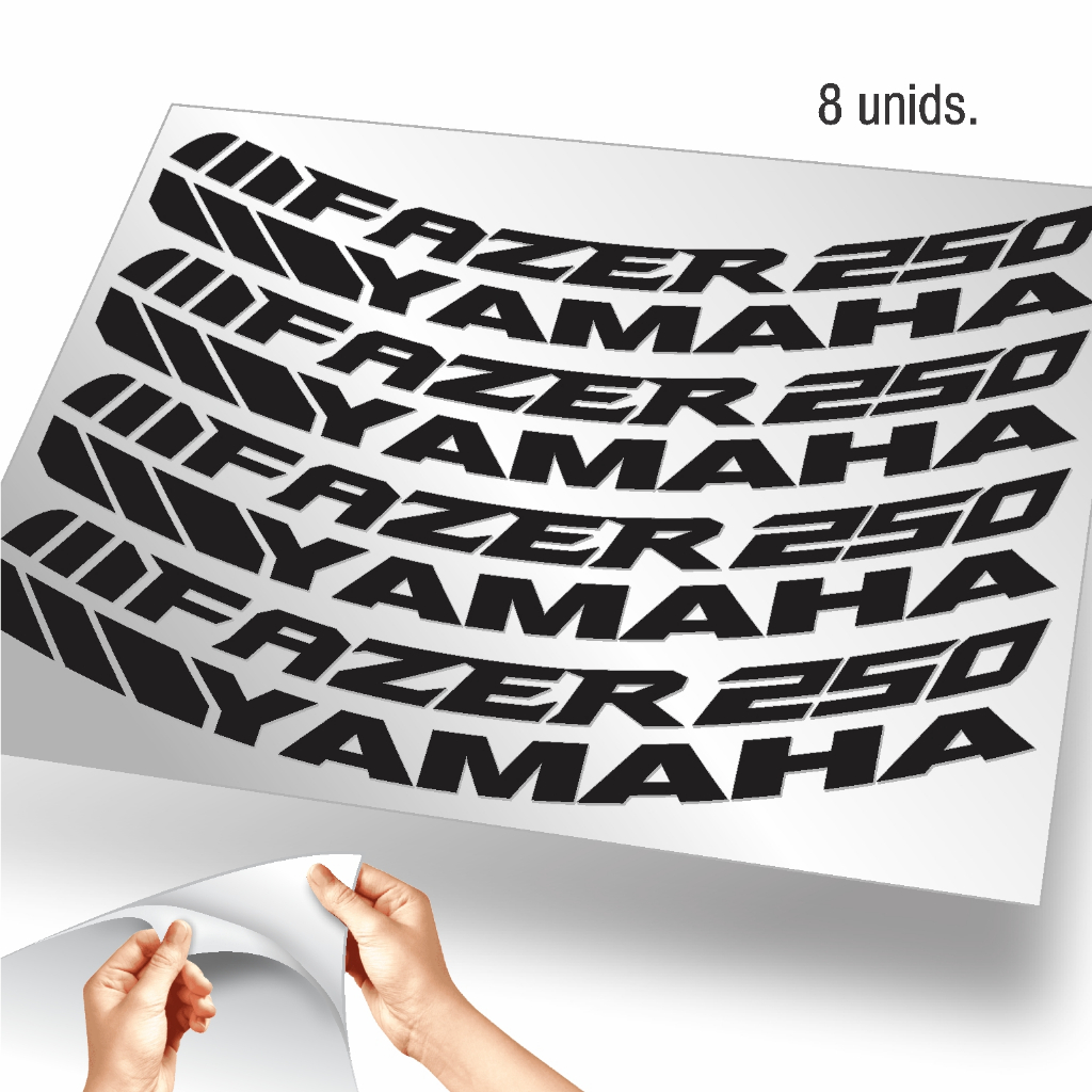 Adesivo Fazer 150 Yamaha Para Roda Modelo Grande | Shopee Brasil
