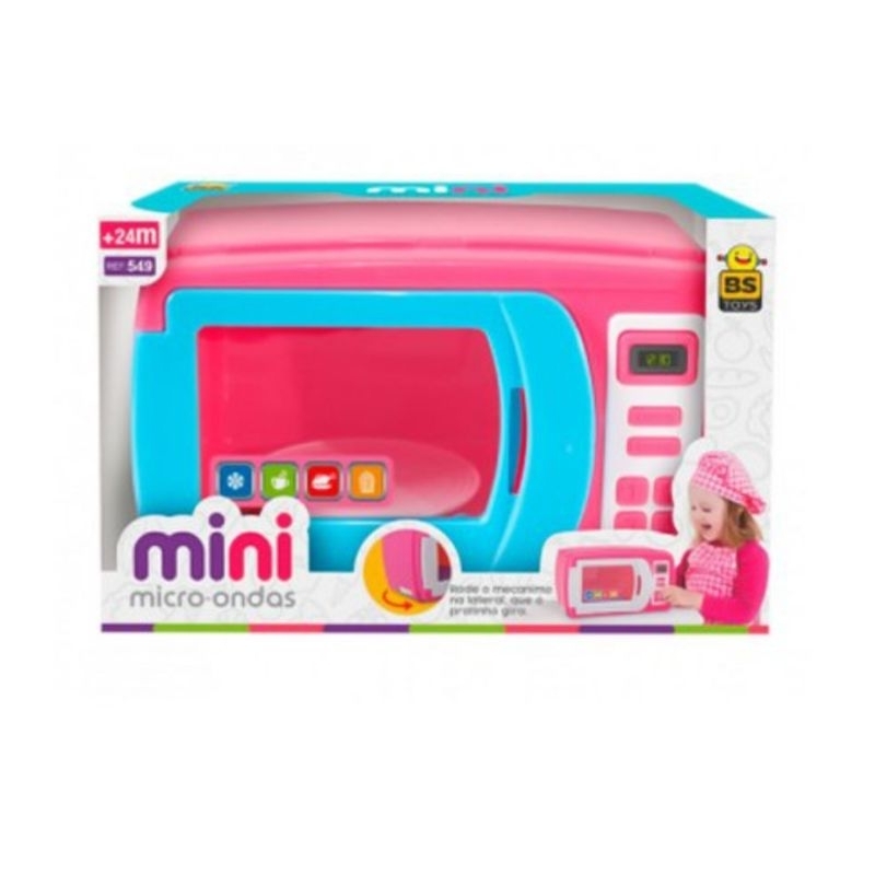 brinquedo infantil mini micro-ondas menina rosa | Shopee Brasil