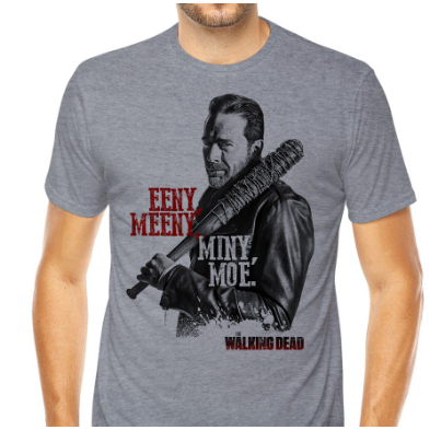 Camiseta Unissex The Walking Dead Negan - Logo grande - Estoque ...