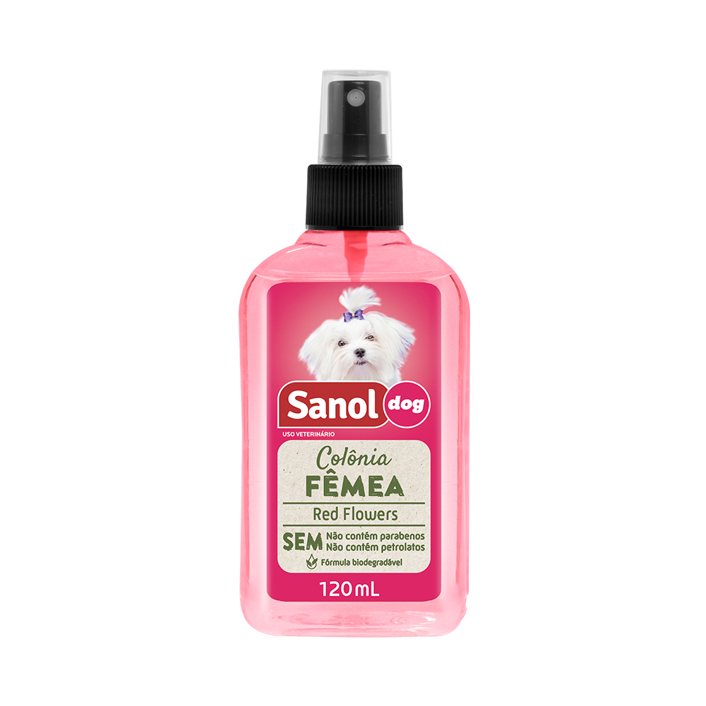 Colônia Sanol Dog Femea 120ml | Shopee Brasil
