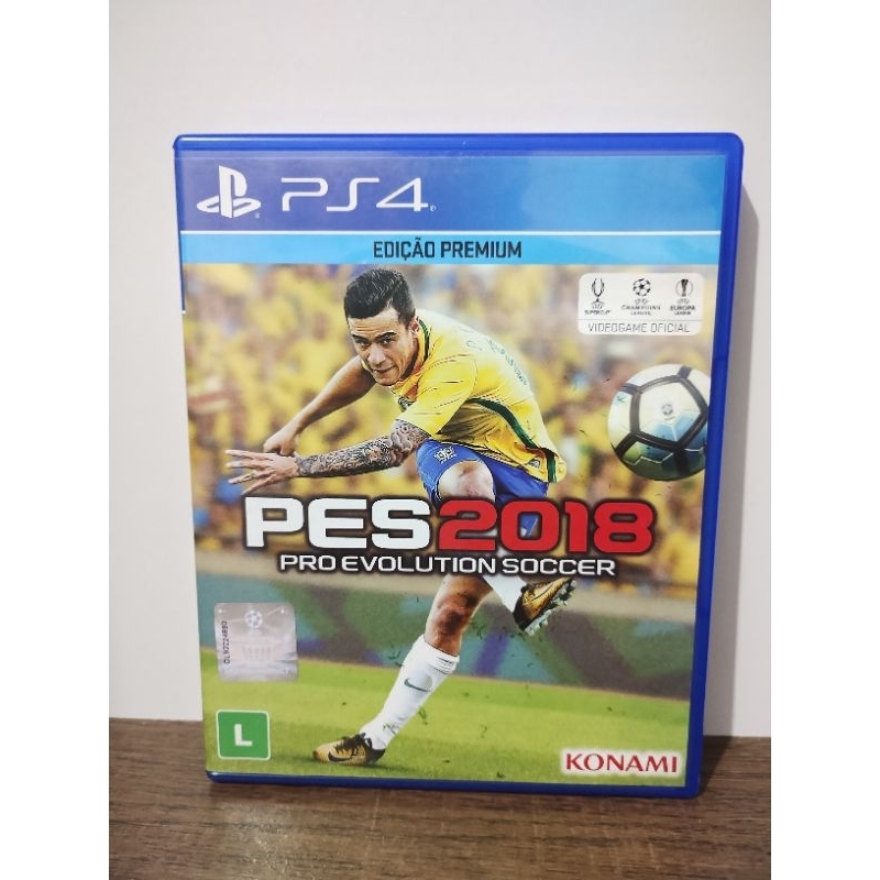 Pes 2018 Edição Premium PS4 mídia física Impecável | Shopee Brasil