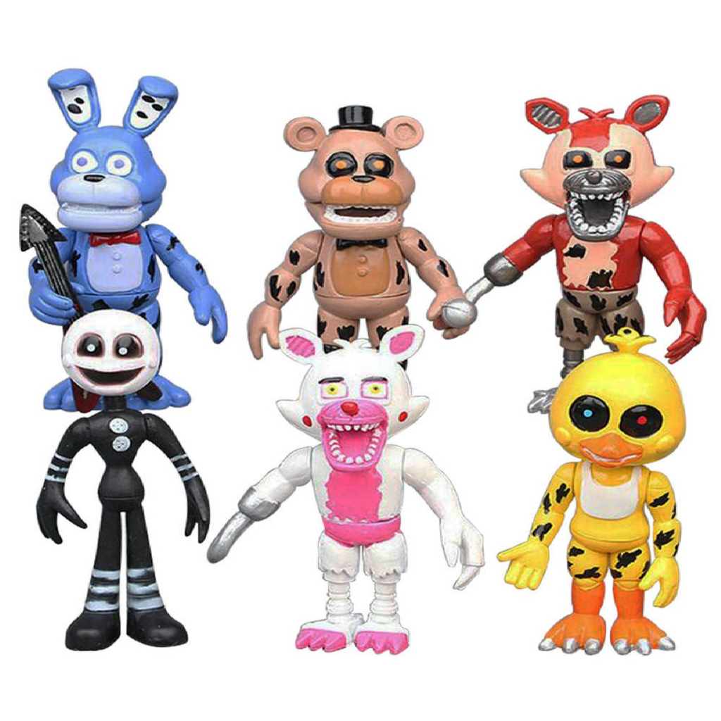 Kit c/ 06 Five Night Fnaf Fazb Animatronics: Funtime Foxy - Marionette ...