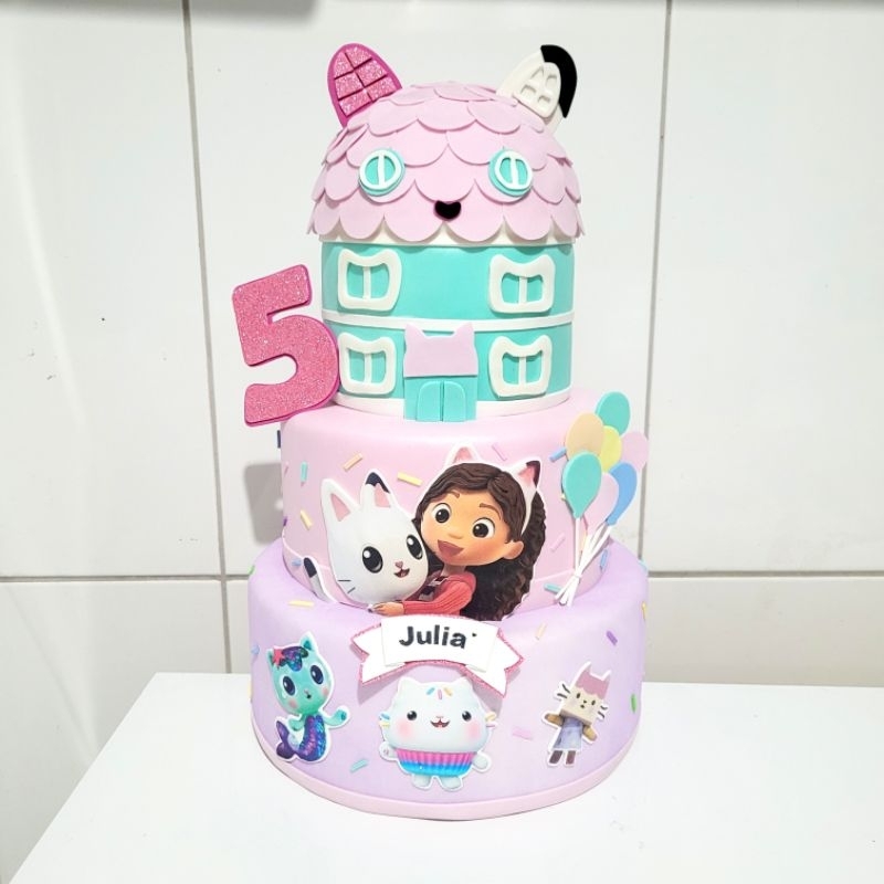 Bolo Fake Cenográfico Casa Magica Da Gabby Gabi | Shopee Brasil