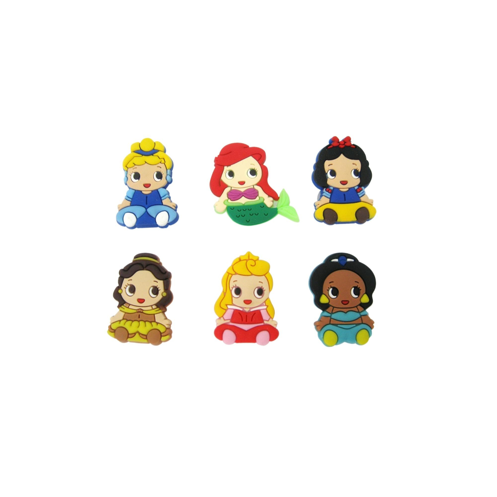 Pin Para Crocs Princesas Disney Kit Com 6 Pins | Shopee Brasil