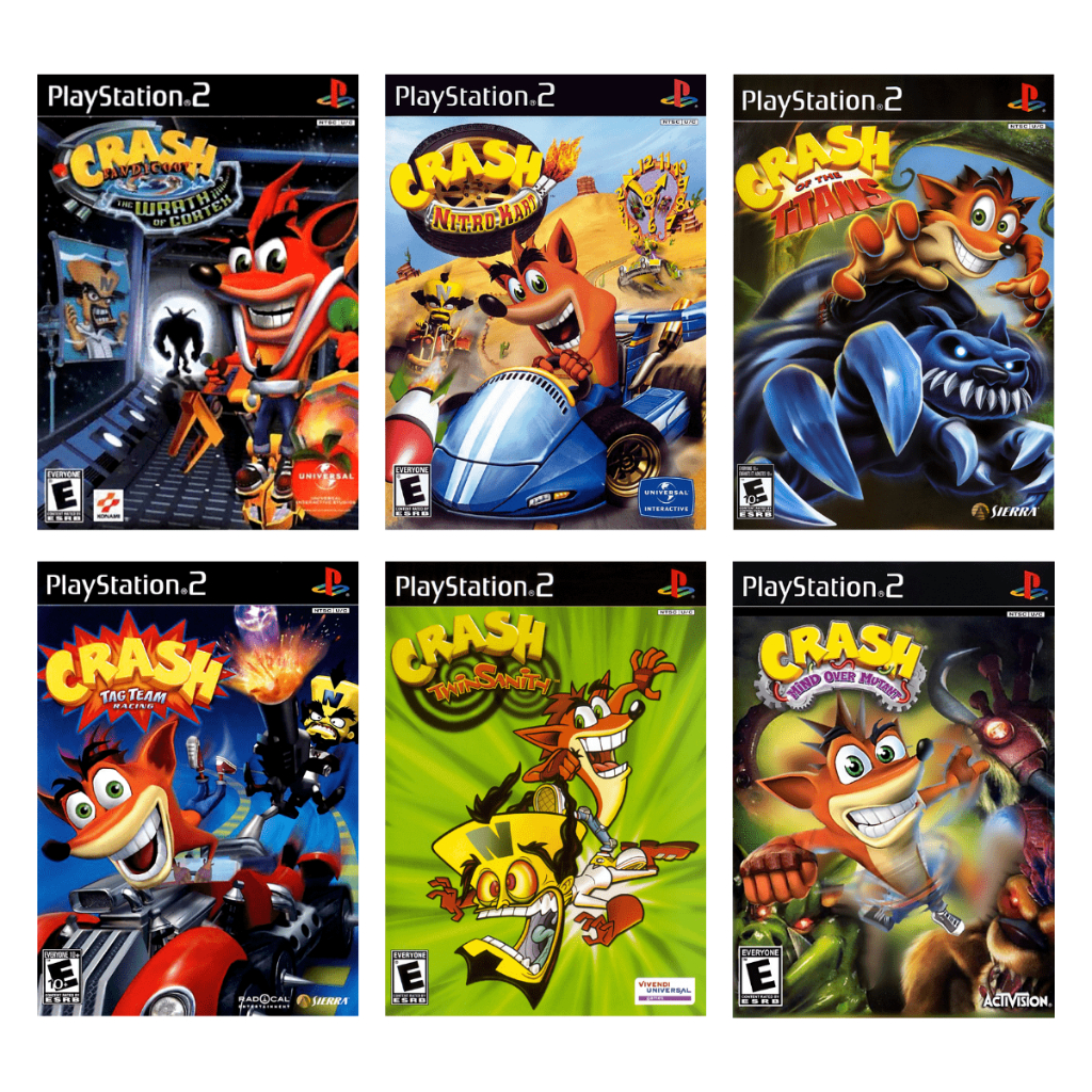 Jogos Clássicos Crash Playstation 2 Mídia Física Dvd Cd Ps2 Patch ...