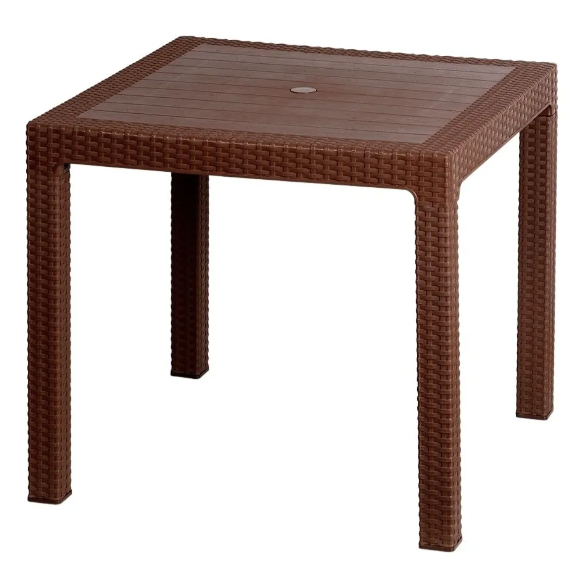 Mesa Rattan Quadrada Desmontavel Reforcada Area Externa Area ...