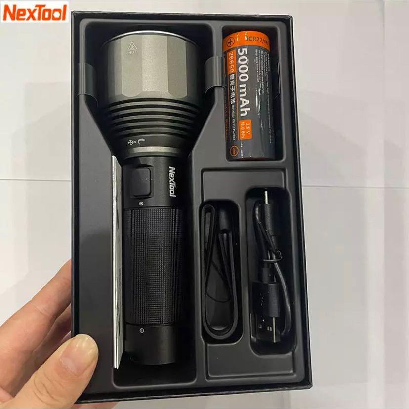 Lanterna Nextool LED recarregável, 5 modos, IPX7 impermeável | Shopee ...