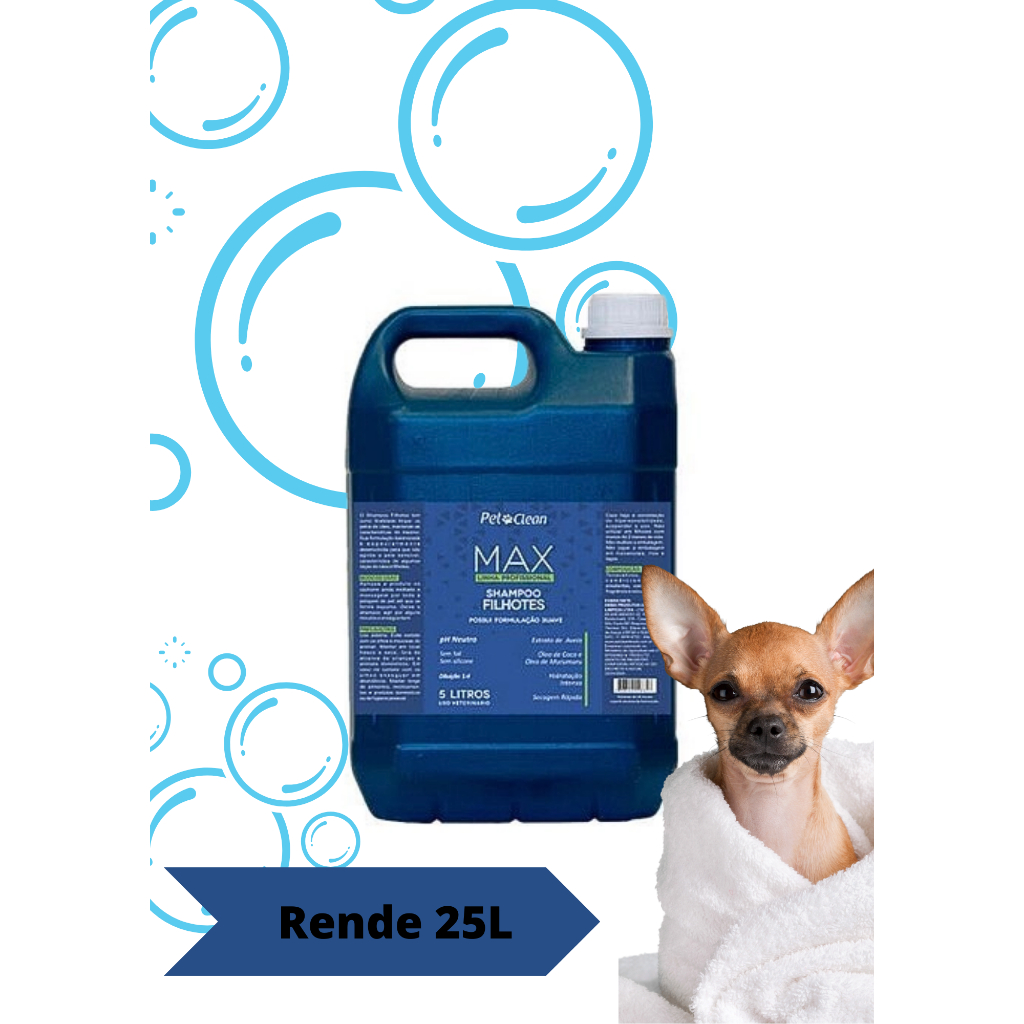 Shampoo Super Concentrado Max Filhote 5L Linha Profissional | Shopee Brasil