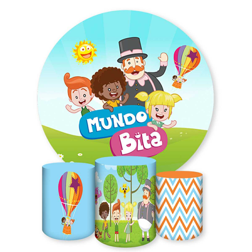 Capa Painel Redondo E Capas De Cilindro Sublimados Tema MUNB | Shopee ...
